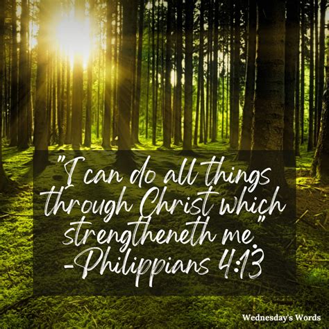 Wednesdays Words Philippians 4 13 Wednesdays Words