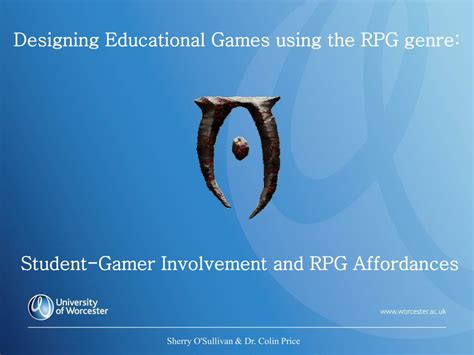 ppt designing educational games using the rpg genre powerpoint presentation id 7052687