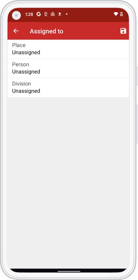 assign a tool to a person place and division