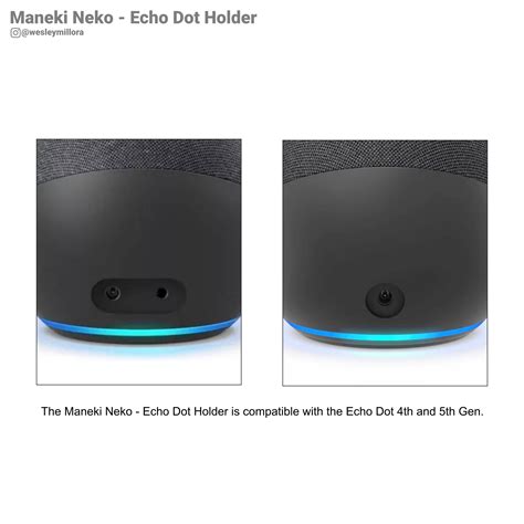 🐱 Maneki Neko Soporte Para Echo Dot・archivo Stl Para Impresión 3d・cults