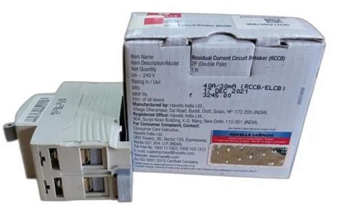 Havells Euro Ii Double Pole Rccb 240v 32 A At Best Price In