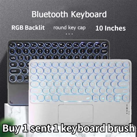 Teclado Sem Fio De 10 Polegadas Recarregável Ultra Slim Universal