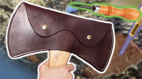 I Made A Double Bit Axe Sheath Yt Video R Axecraft