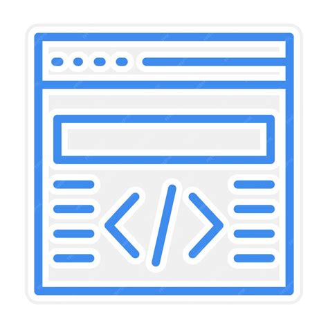 Premium Vector Web Coding Vector Illustration