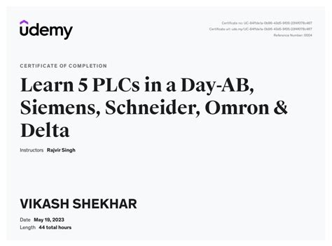 Udemy Course Completion Certificate Vikash Shekhar