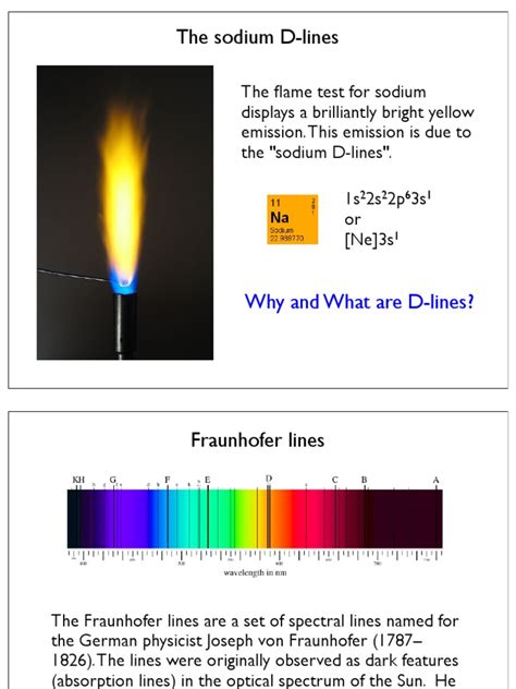 The Sodium D Lines Pdf Sodium Spectral Line