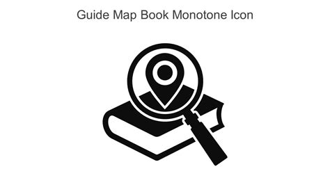 Guide Map Book Monotone Icon In Powerpoint Pptx Png And Editable Eps Format