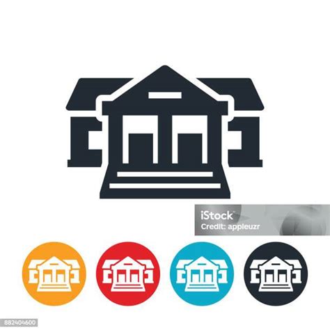 법원 아이콘 건물 외관에 대한 스톡 벡터 아트 및 기타 이미지 건물 외관 미국 법원 Istock