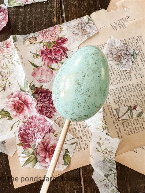 How To Make Diy Decoupage Easter Eggs To Decorate Your Home