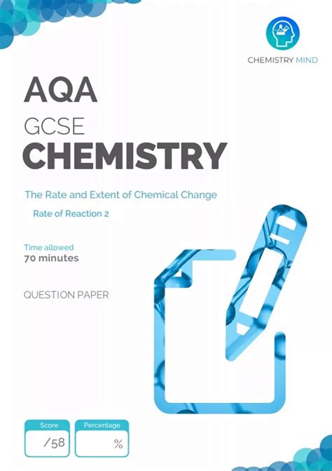 Aqa Chemistry Gcse Rate Of Reaction 2 Exam Questions And Complete