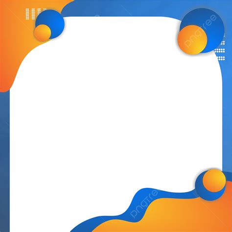 Twibbon Elegant Social Media Feed Blue Yellow Vector Twibbon Social
