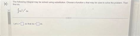 Solved The Following Integral May Be Solved Using Chegg