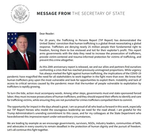 米国務省が人身売買報告書発表！日本はやはり評価を下げ第2ランクに