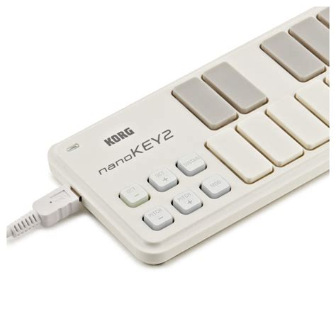 Korg Nanokey2 Usb Midi Controller White At Gear4music