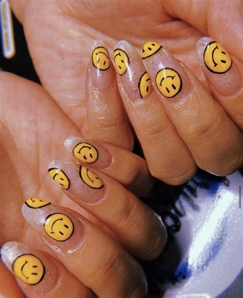 21 Smiley Face Nails That Are Sure To Put A Smile On Your Face Too