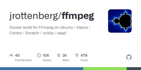 Github Jrottenbergffmpeg Docker Build For Ffmpeg On Ubuntu Alpine Centos Scratch