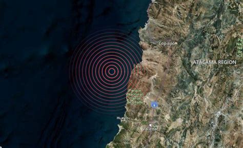 زلزال شدته 56 درجة يضرب تشيلي