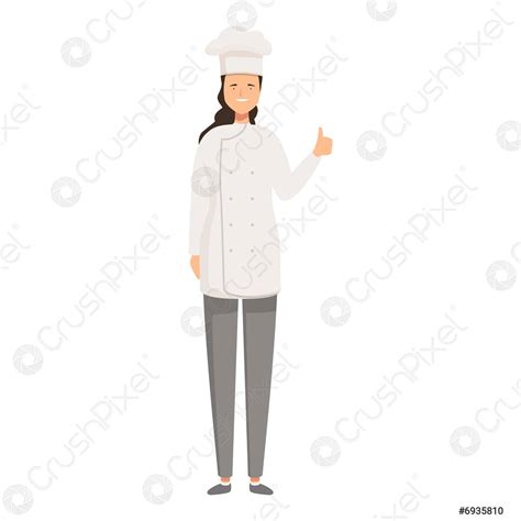 Cartoon Chef Giving Thumbs Up Stock Vector 6935810 Crushpixel