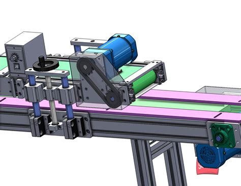 Industrial 3d Model Double Layer Adjustable Assembly Line Machine World