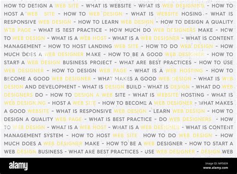 yellow web design keywords poster concept web network working text