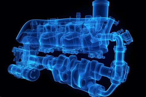 Premium Ai Image Motor Visualization Digital Neural Network Ai Generated