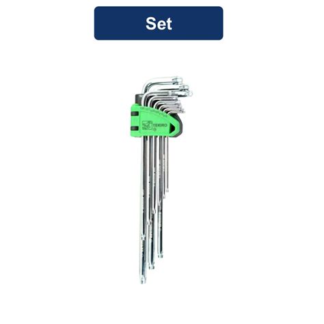 Jual Tekiro Set Kunci L Torx Tanpa Lubang Torx Allen Key No Hole Set