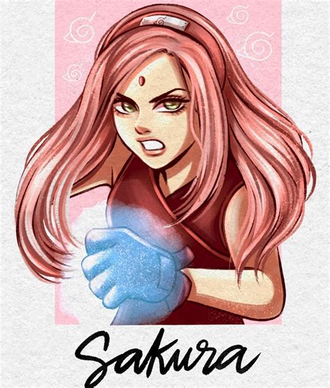 Sakura 4 Of 6 Sixfanarts⁣⁣ ⁣⁣⁣ This Is My First Time Drawing Her I