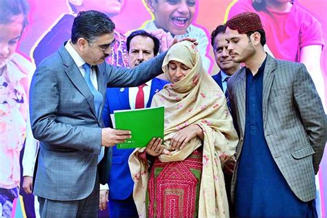 The Caretaker Prime Minister Anwaar Ul Haq Kakar Distributes Cheques