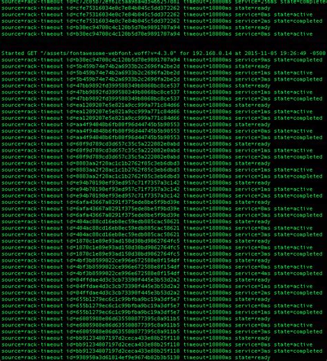 Ruby On Rails Puma Prints Huge Unruly Output In Terminal And Runs