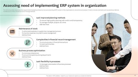 optimizing business processes with erp system implementation powerpoint presentation slides ppt