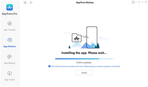 Apptrans User Guide Restore Apps From Apptrans Backup