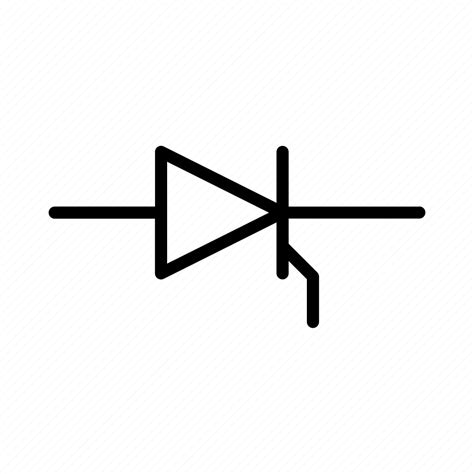 Diode Scr Electrical Electronic Circuit Component Icon Download