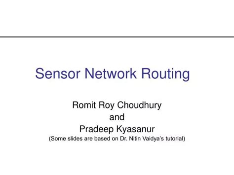 Ppt Sensor Network Routing Powerpoint Presentation Free Download