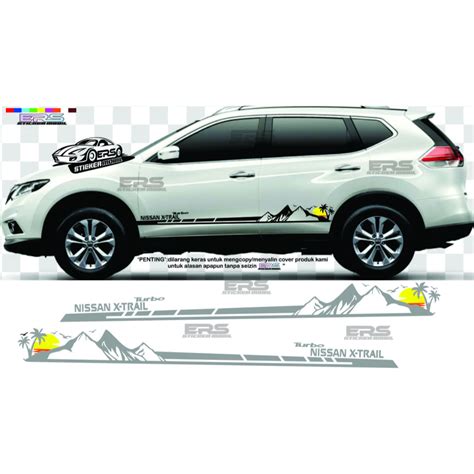 Jual Stiker Mobil X Trail List Body Samping Mobil Nissan List Terbaru