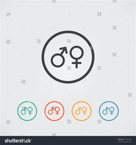 「male Female Flat Sex Symbol Vector」のベクター画像素材（ロイヤリティフリー） 271452572