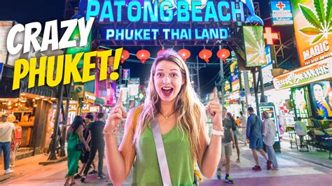 First Time Phuket 🇹🇭 Patong Beach And Bangla Road Nightlife Thailand