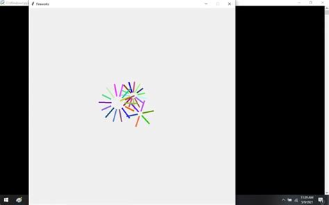 Python Program To Clickable Fireworks App Using The Python Tkinter