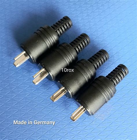 Bang And Olufsen 2 Pin Din Speaker Plugs Hifi Connector Screw Type Made