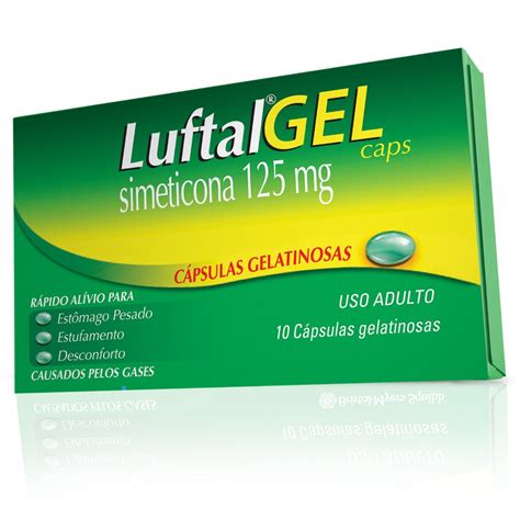 Luftal Gel 125mg 10 CÁpsulas Drogão Super