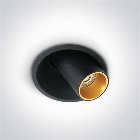 ĮLEIDŽIAMAS LED ŠVIESTUVAS 11107C B W 7W 3000K JUODAS ŽALVARIO SPALVOS
