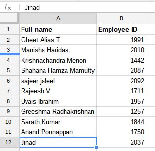 Fetch Cell Row And Column Indices In Google Sheets Web Applications Stack Exchange