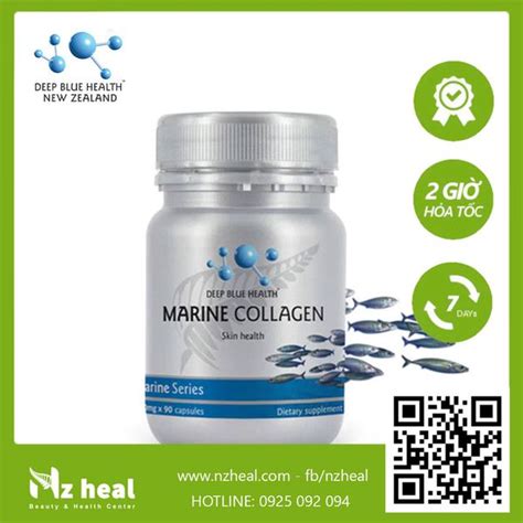 Viên Uống Collagen Deep Blue Health Marine Collagen 30 Viên Nzheal