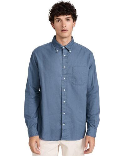Blue Gitman Vintage Shirts For Men Lyst