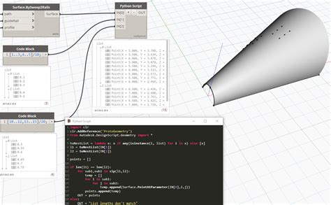 Point Creation From Sublists Cross Product Issue Lists Logic Dynamo