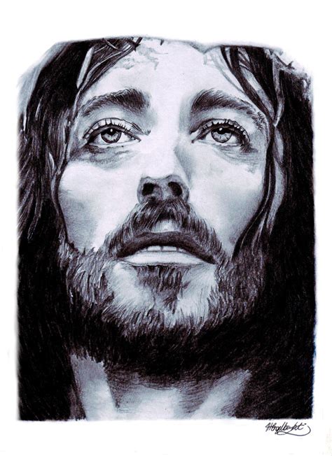 Pencil Drawing Of Jesus Face At Explore Collection