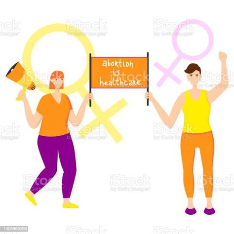 여성들은 플래카드 벡터 플랫 일러스트레이션으로 항의한다 3월에 대한 스톡 벡터 아트 및 기타 이미지 3월 Feministiskt Initiativ