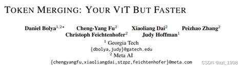 Iclr‘23 Token Merging Your Vit But Faster Csdn博客