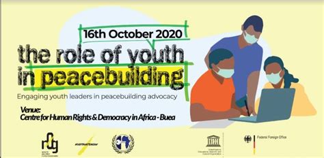 The Role Of Youth In Peace Building Defyhatenow