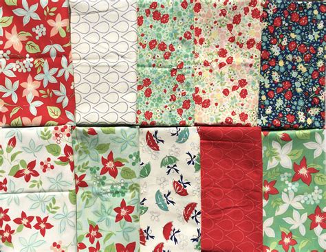 April Showers Bonnie Camille 10 FQ Set Moda Fabric Oop Htf From