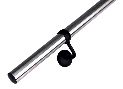 Stainless Steel Handrail Kit 24m X 40mm With Matt Black Handrail